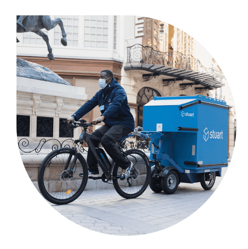 Plateforme de livraison par coursier